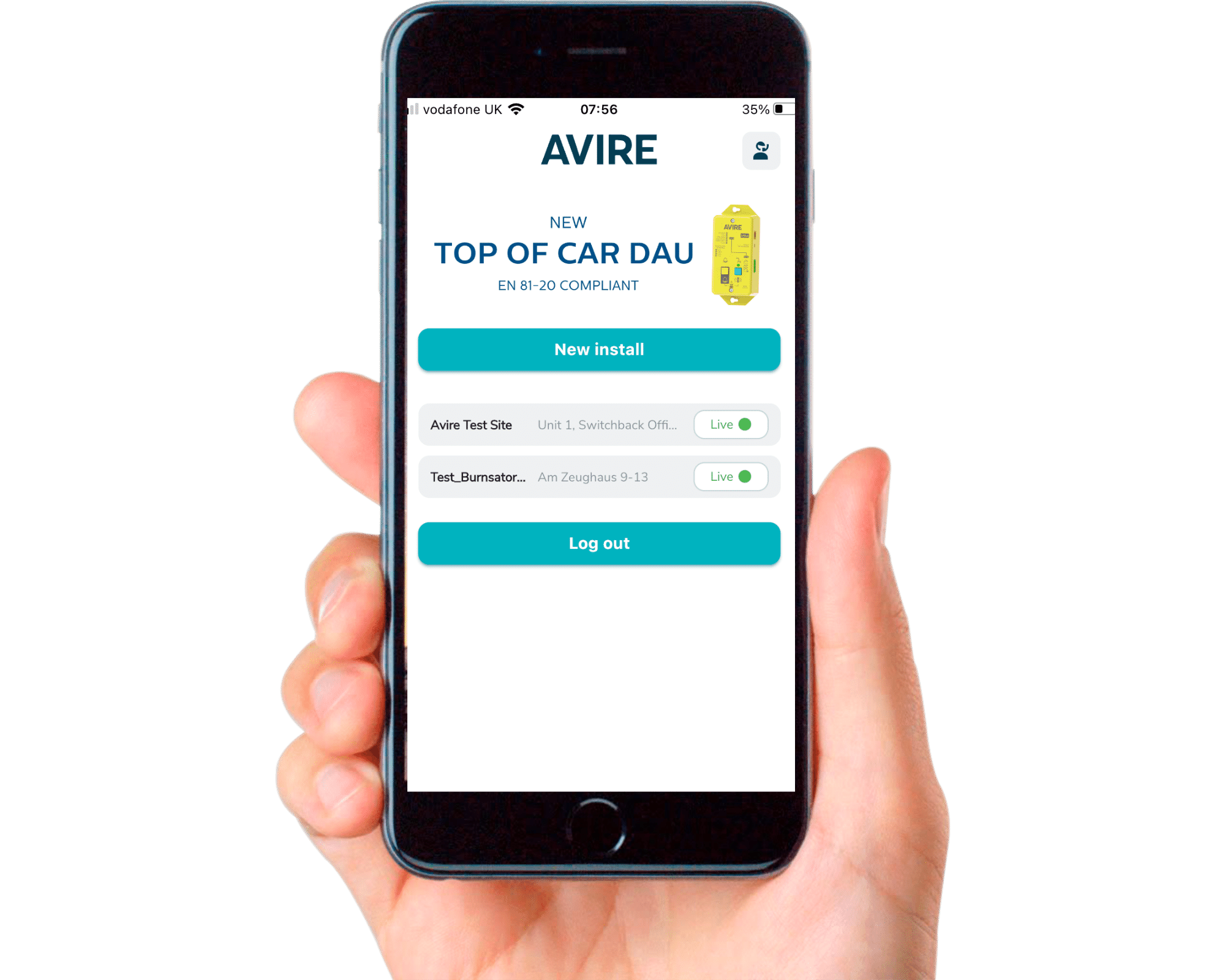 AVIRE APP Lift installation software - Avire | uk