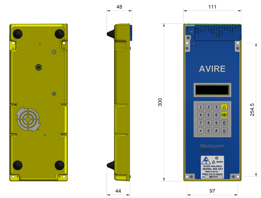 Memcom+ Lift Emergency Phone - Avire | UK