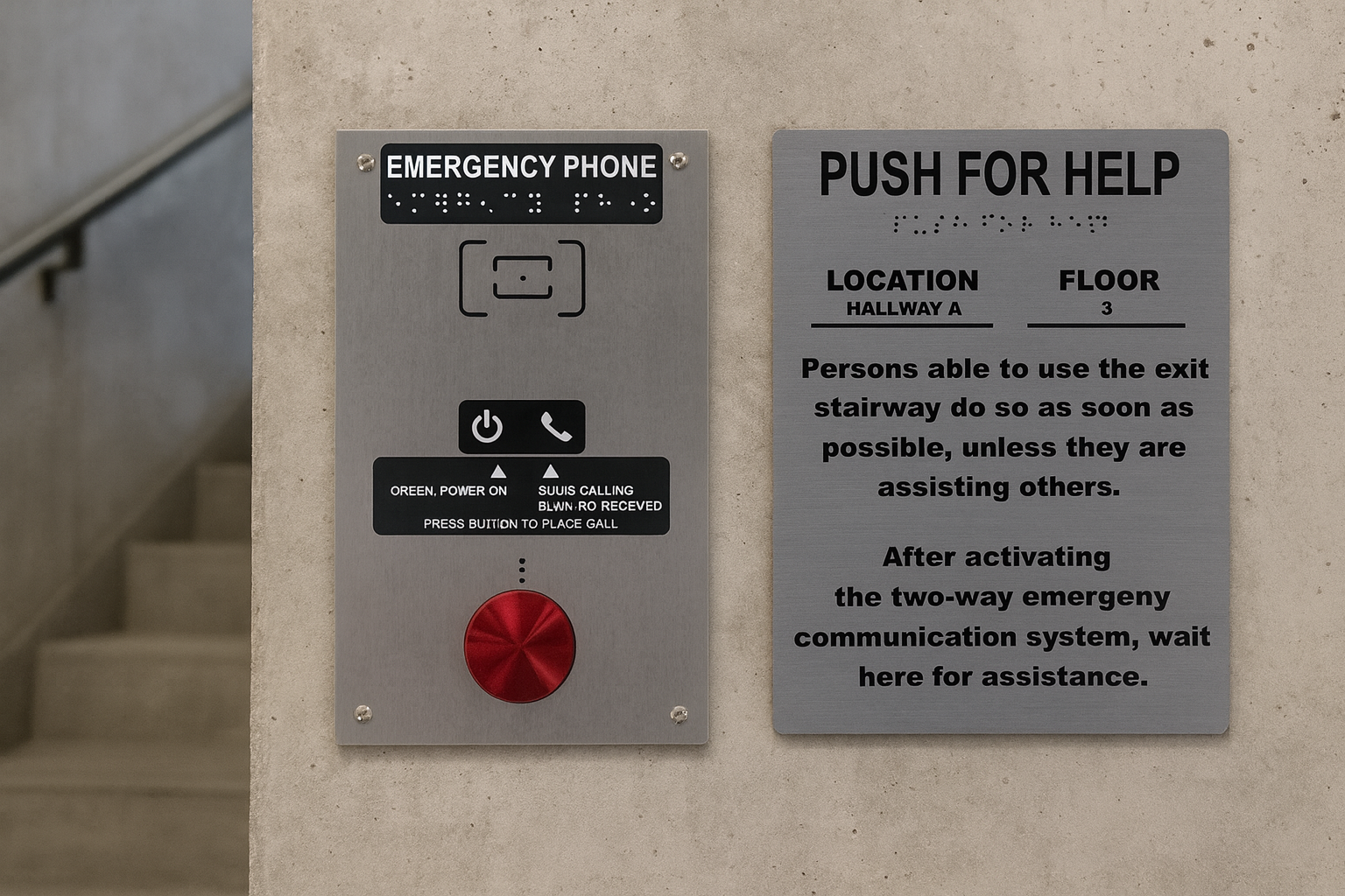 Call Box Instruction Signs - Avire | USA